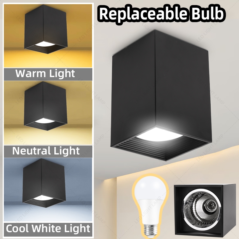 LED Downlight Bulb Replaceable Ceiling Light Square 3.5/4/5/6 Inches ...