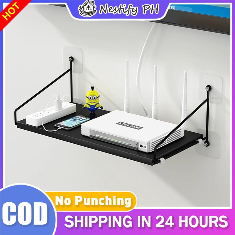 TV Box Wall Stand Wall-Mounted Projector Shelf Wifi Holder Mounting ...