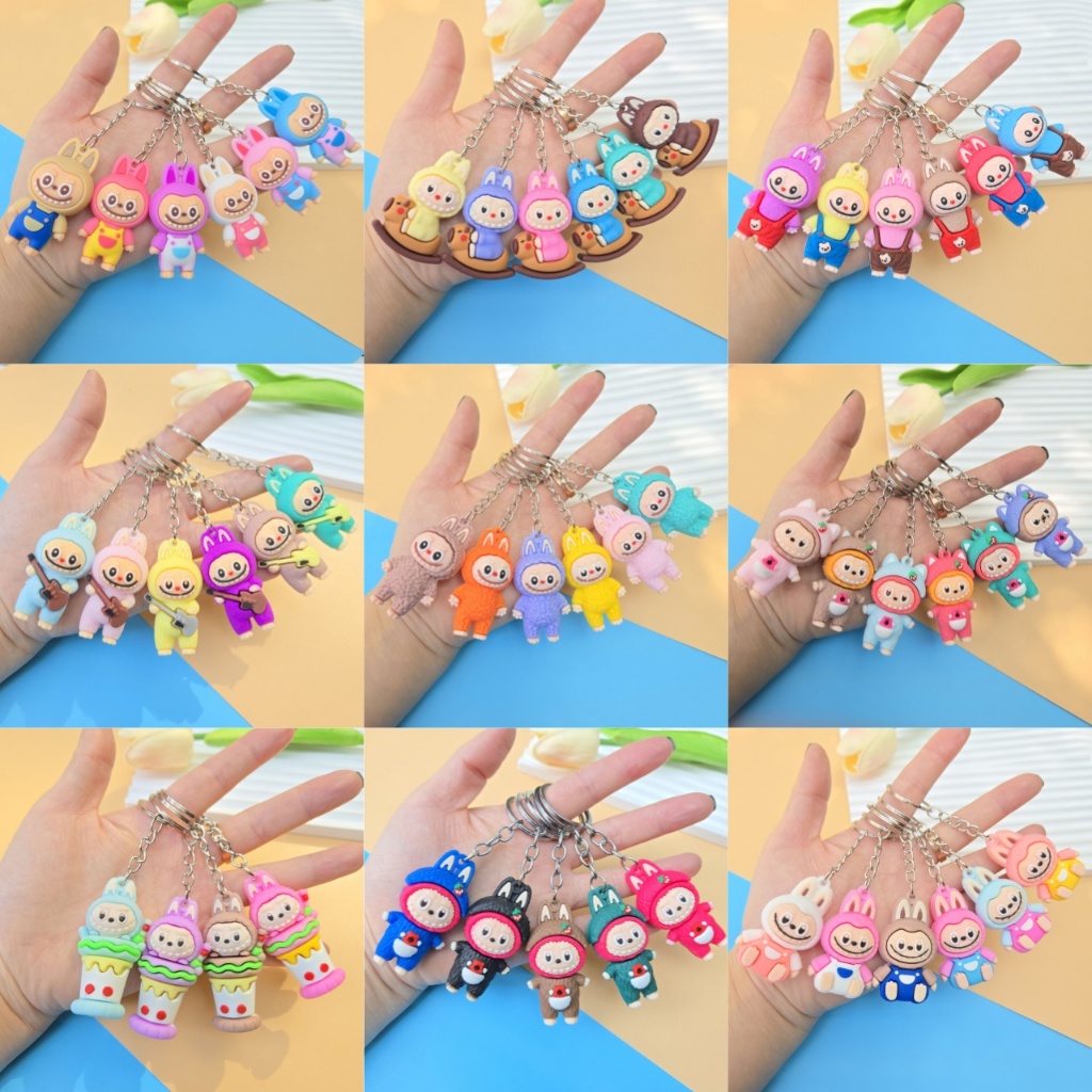 Cute Little Sheep Key Ring Creative labubu Doll Bag Pendant Small Gift ...