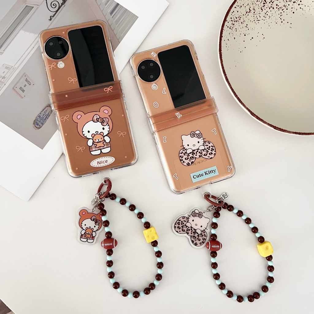 Cases For OPPO FIND N2 N3 FLIP Phone Case Cartoon Cat Painting painted ...