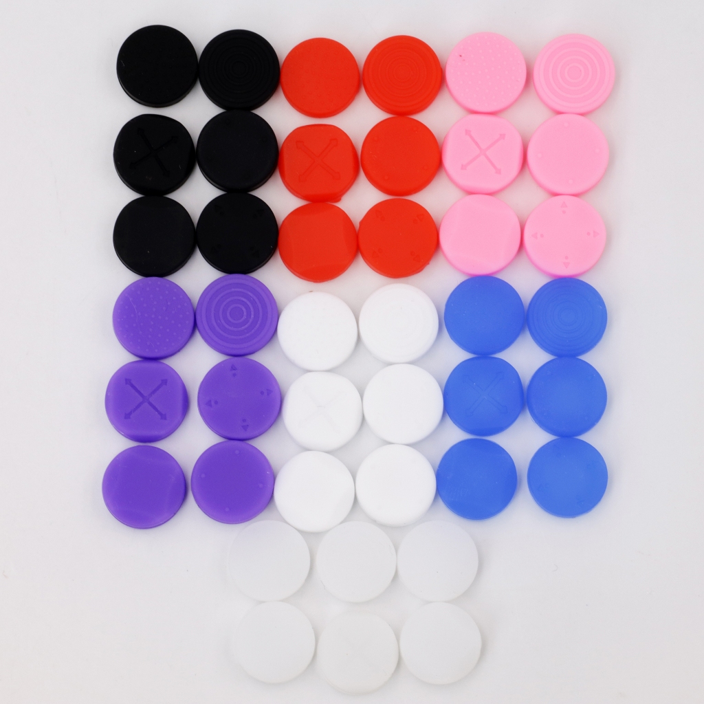 6pcs Silicone Thumb Grip Cap Joystick Analog Protective Cover Case For ...