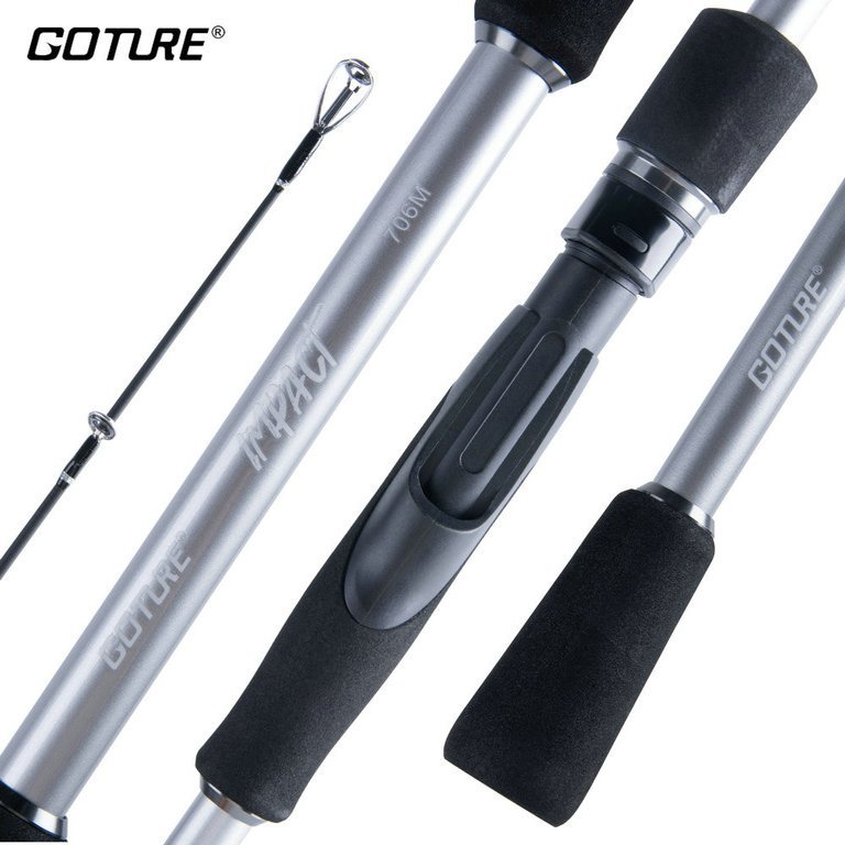 GOTURE Fishing Rod 5/6-Sections Spinning Rod 24T Carbon Portable Travel ...