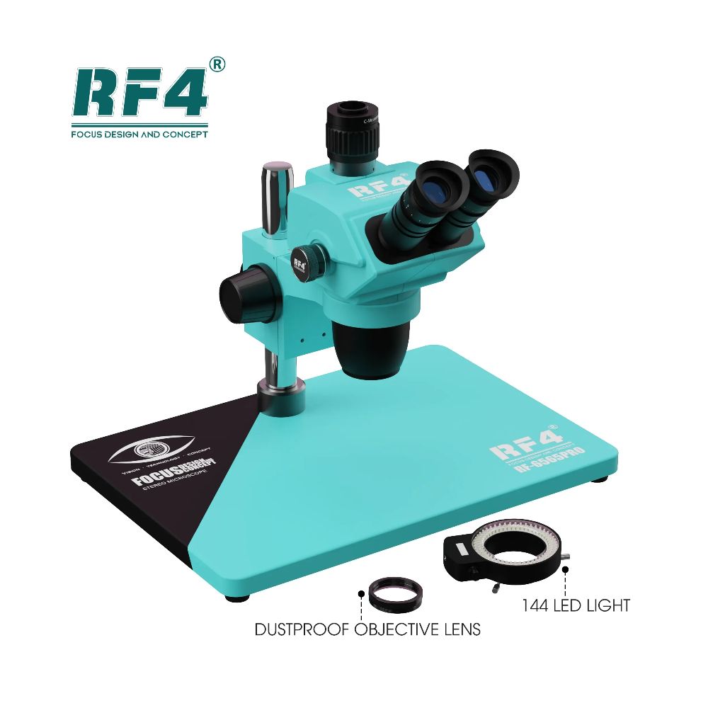 RF4 RF-6565PRO High-definition Three Lens Microscope, Nine Speed Zoom ...