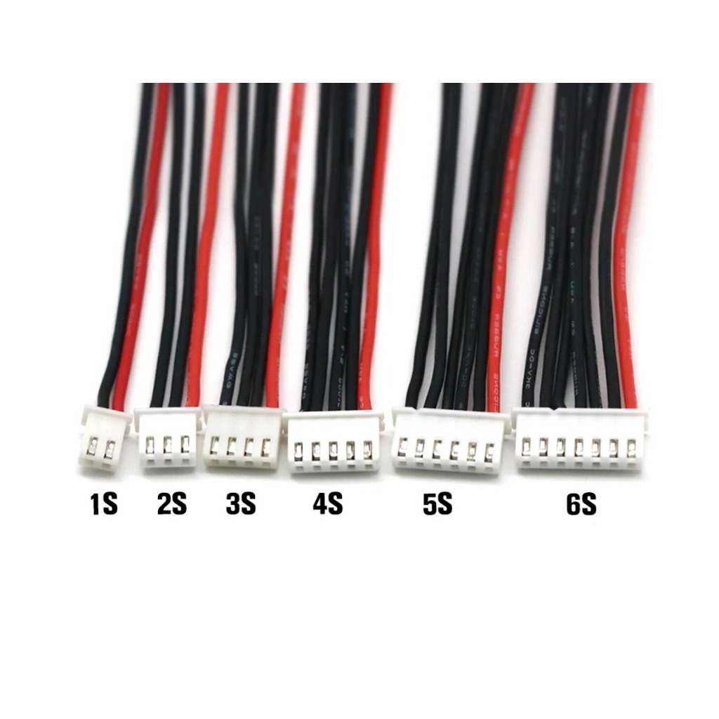 5pcs/Lot 1S 2S 3S 4S 5S 6S Lipo Battery Balance Charger Cable IMAX B6 ...
