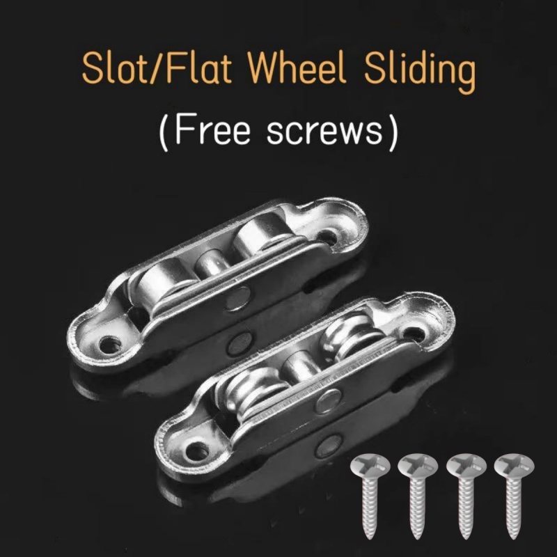4pcs/Pack Slot/Flat Sliding Door Window Pulley,Sliding Window Roller ...