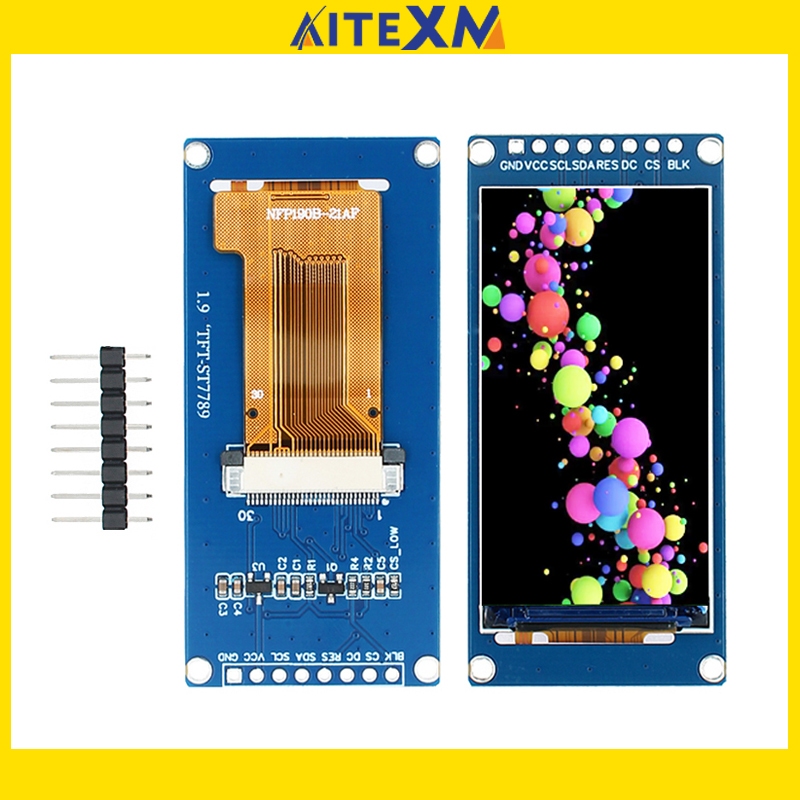1.9 Inch IPS Full Angle TFT Display ST7789V Screen LCD Screen Color Display Module SPI Serial ...