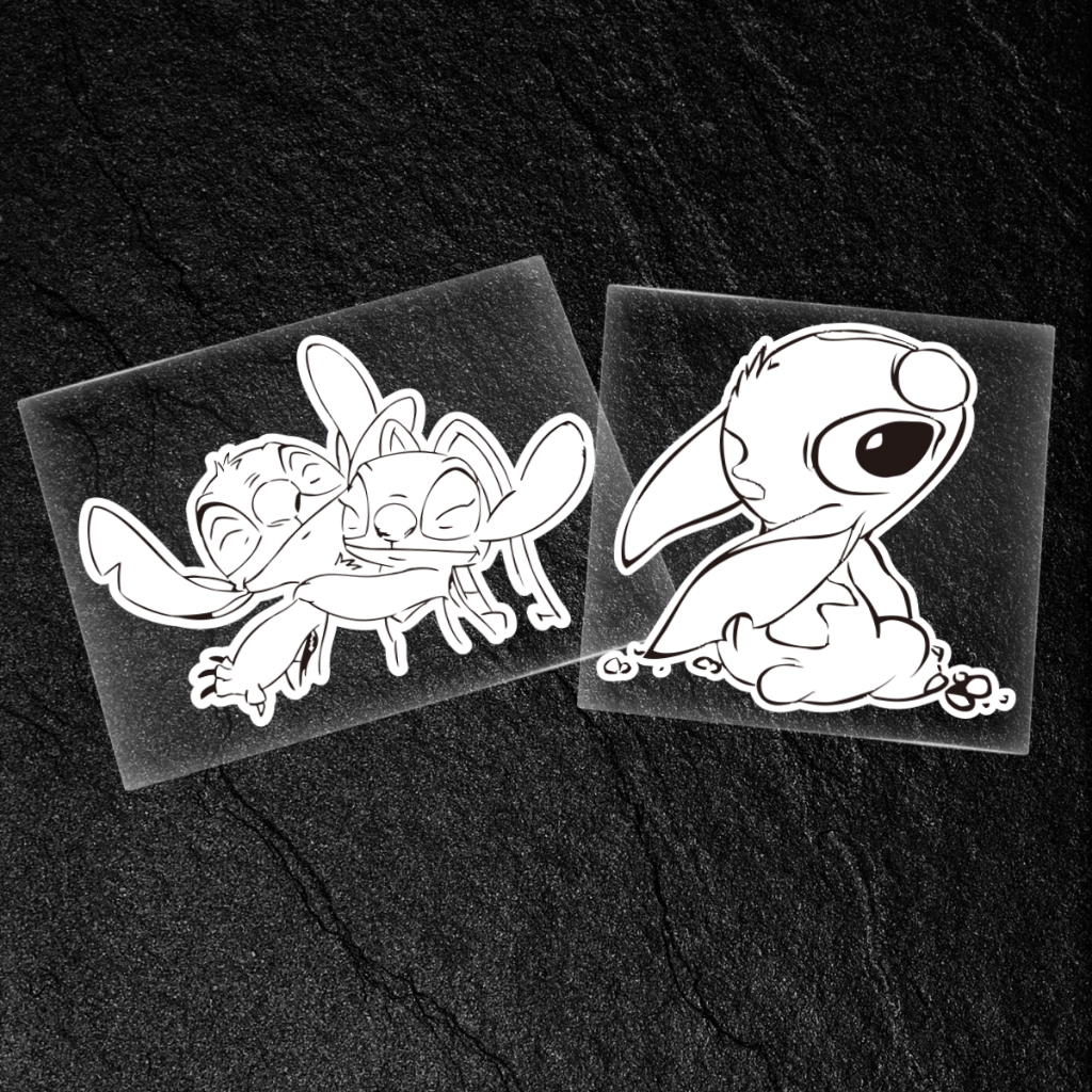 Stitch Star Baby Car Sticker Cartoon Decoration Scratch Blocking ...