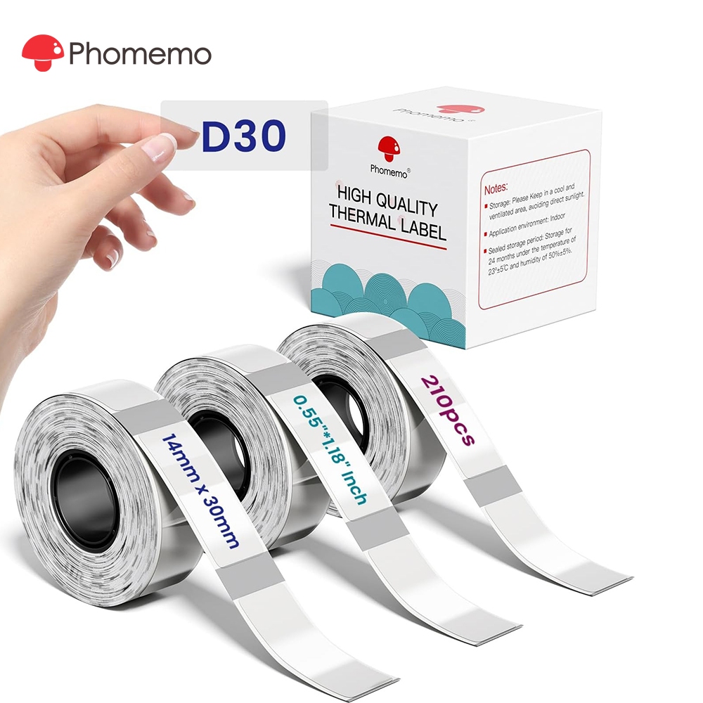 Phomemo Transparent Color Label Label Sticker For D30/Q30/Q31 Printer(3 ...