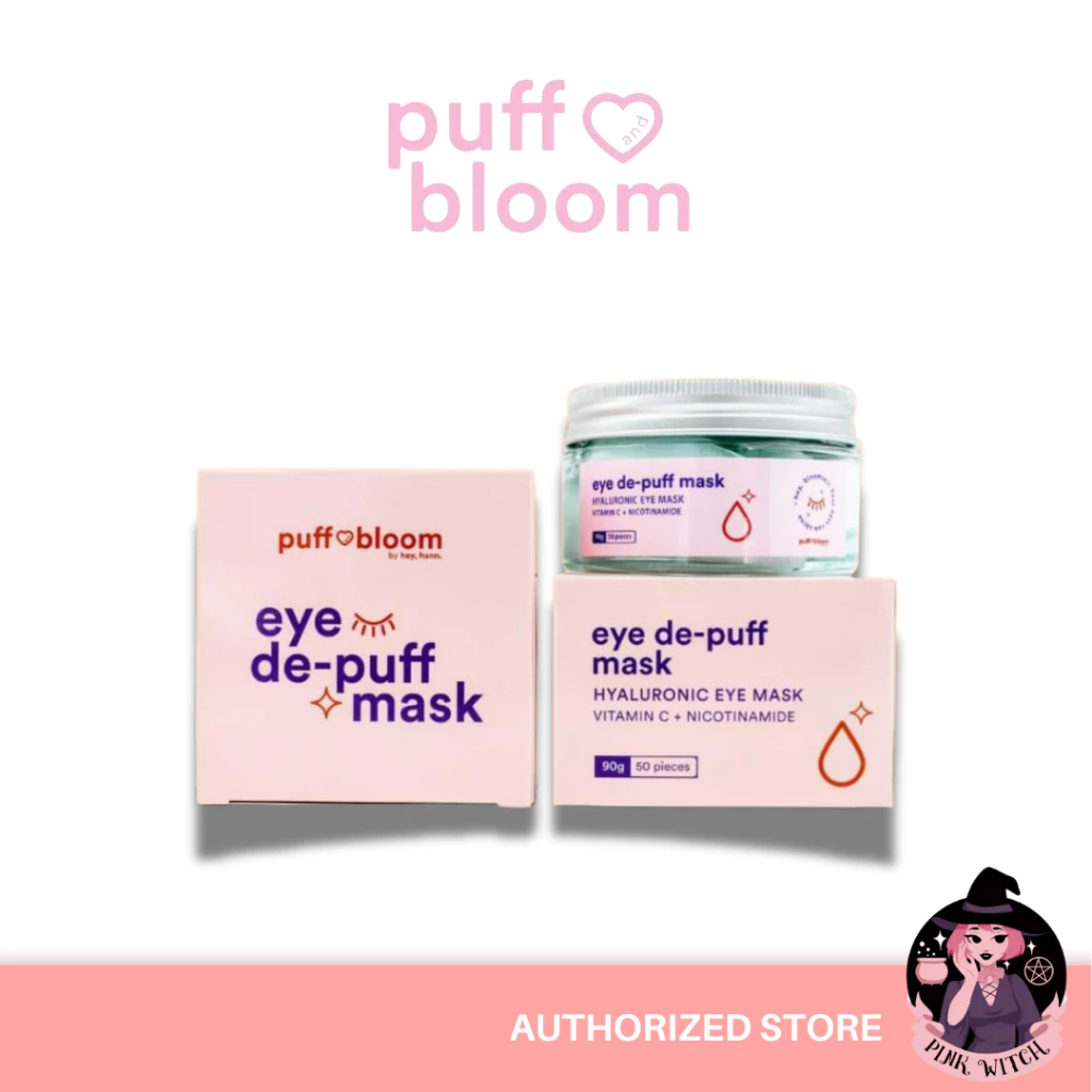 Puff and Bloom Eye De-puff Hyaluronic Eye Mask with Vitamin C and ...