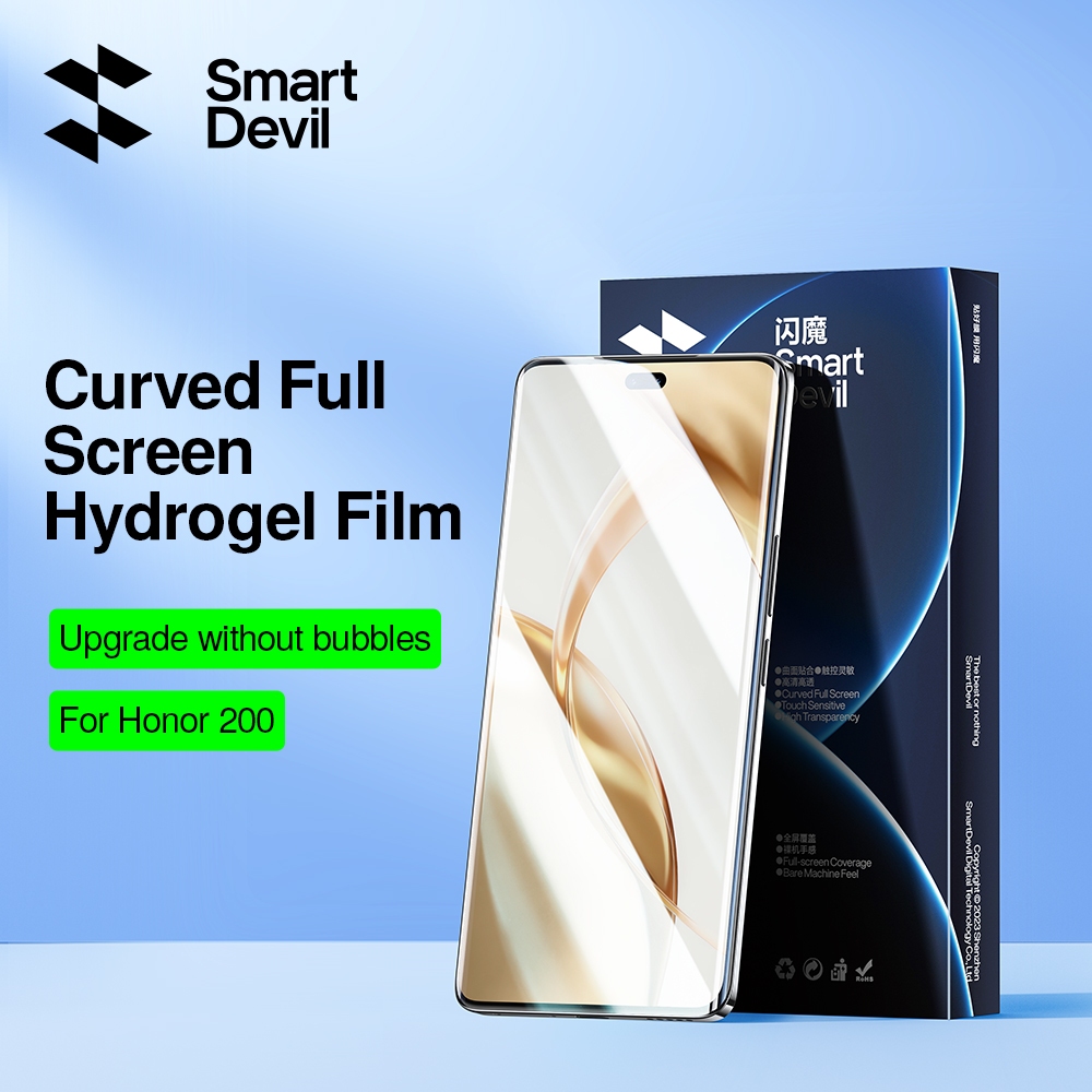 SmartDevil Hydrogel Soft Film For Honor 200/200Pro Curved Full Screen Full Coverage Screen ...