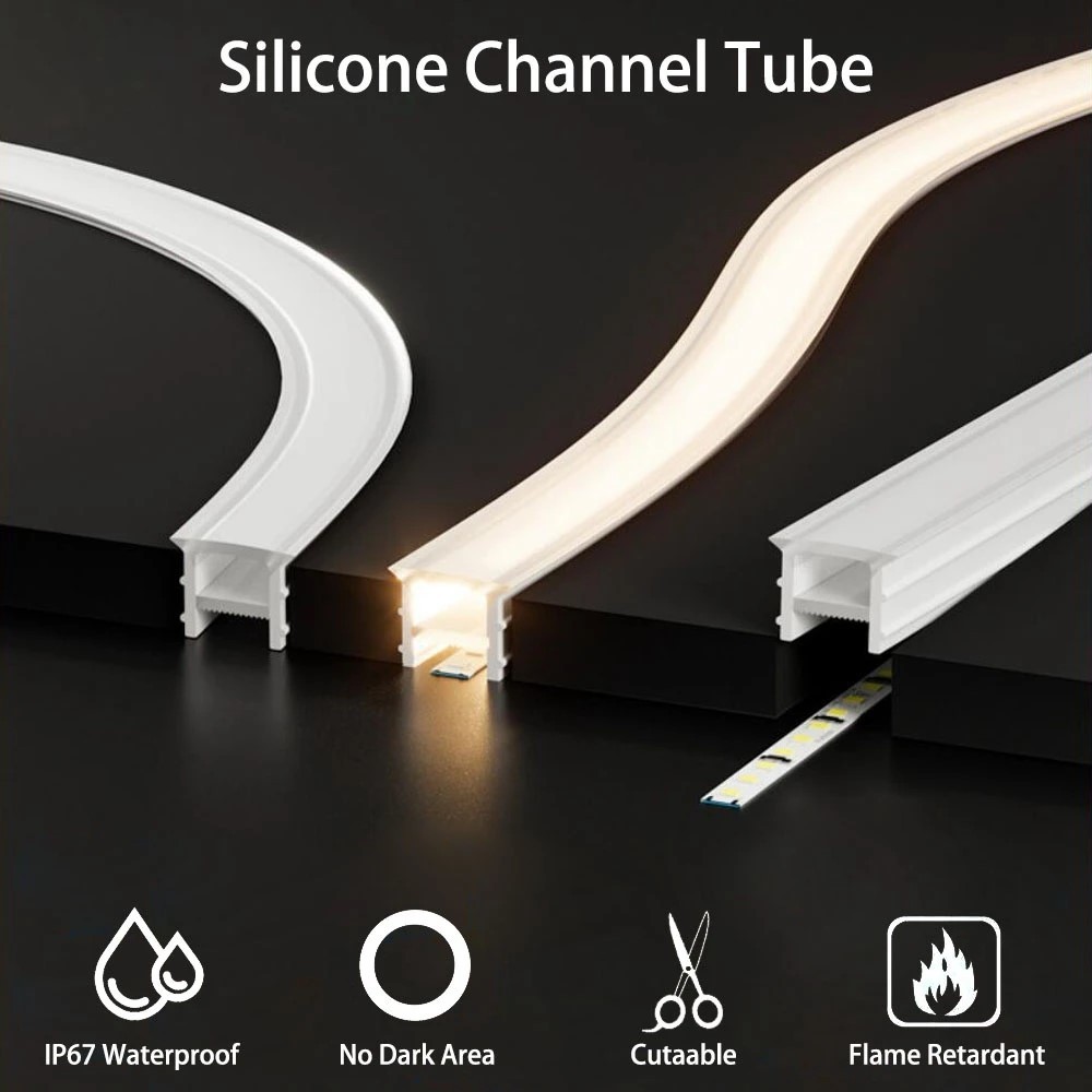 Embedded LED Strip Neon Sign Silica Gel Covering Tube for WS2811 ...