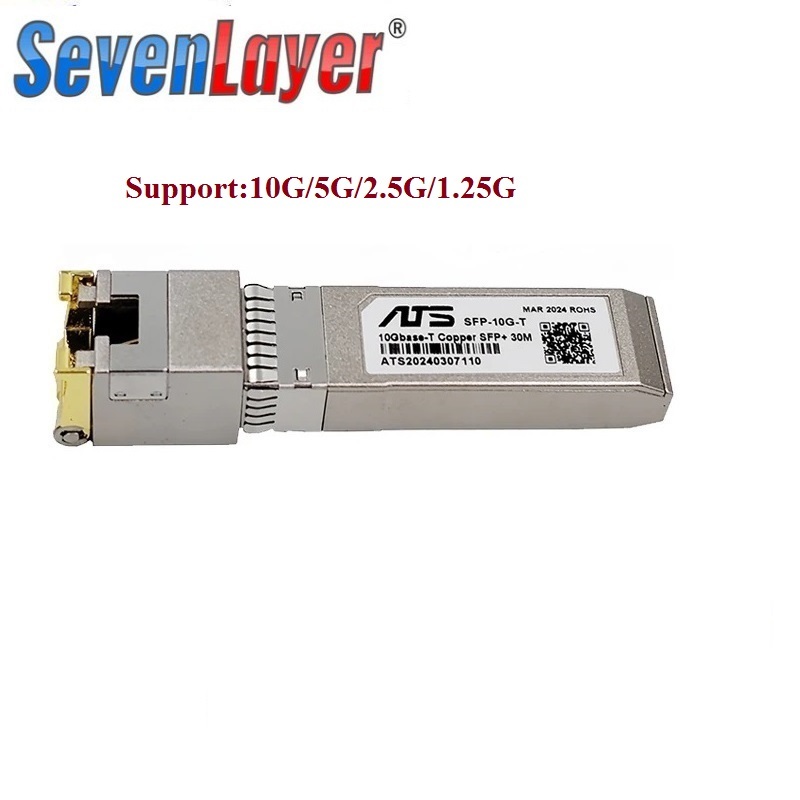10G RJ45 SFP Module 10G/5G/2.5G RJ45 Port Transceiver Compatible with ...