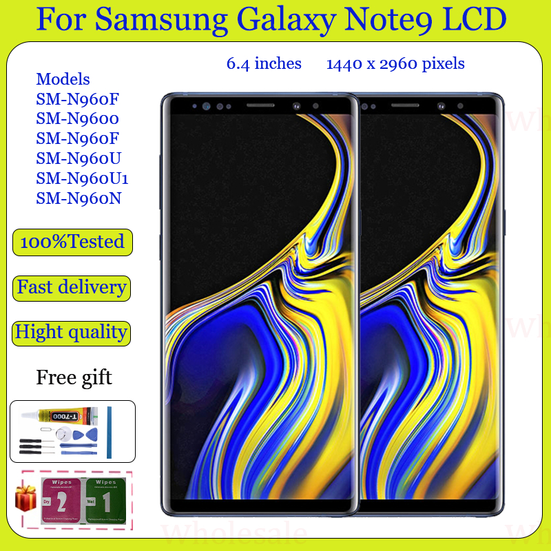 Original AMOLED For Samsung Galaxy Note 9 LCD Display Touch Screen With ...