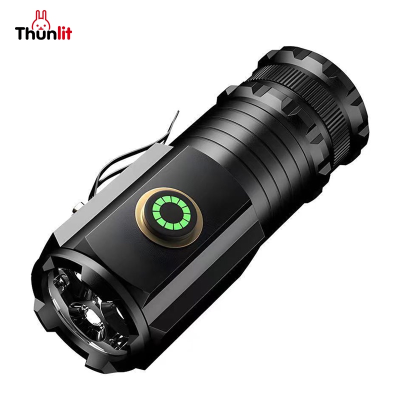 Thunlit Portable Flashlight Outdoor Waterproof 3-eyed Monster Strong ...