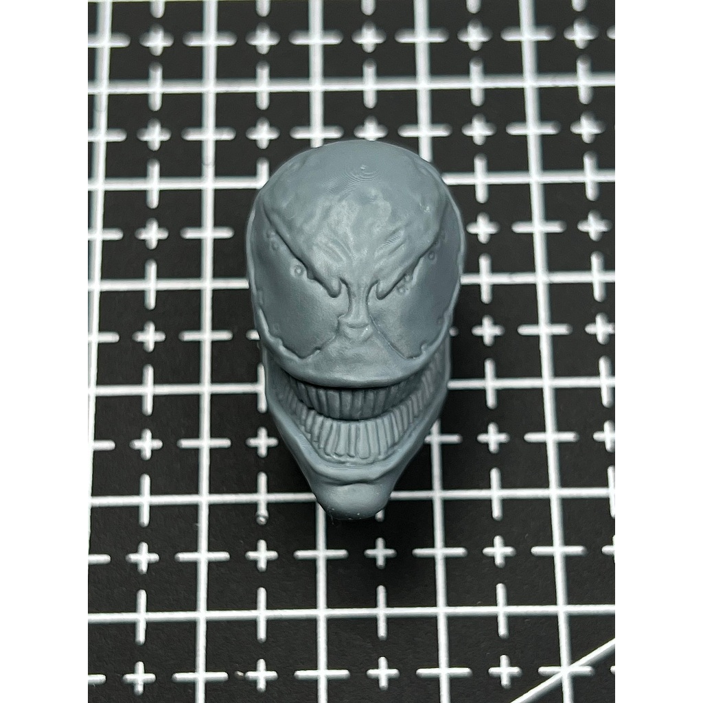Unpainted 1/12 Scale Venom Smile Version Head Carved Model Fit For 6 ...