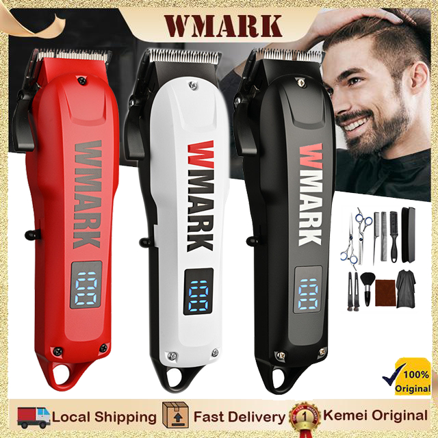 WMARK Hair Clipper NG-1005 Oil Head Electric Clippers Rechargeable Hair ...