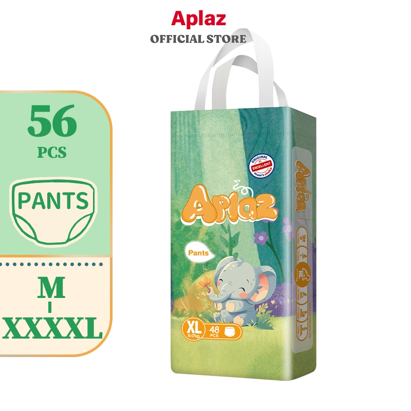 Aplaz Airy Diaper for Baby Pants M -XXXXL Pack of 1 56 pad Baby Korean ...