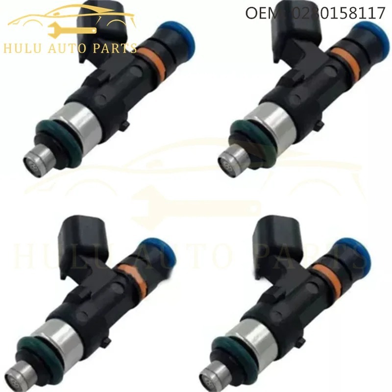 4pc 0280158117 Auto Car Engine Parts Fuel Injector Nozzle For 1.8T tur ...