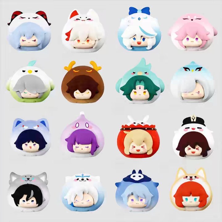 Genshin Impact Blind Box Furina Mini Anime Figure Game Surprise Box Q ...