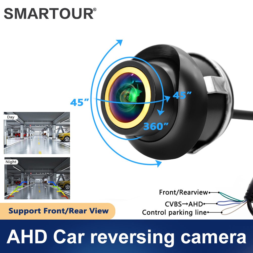 Smartour AHD Car Camera 170 Degrees Golden Fish Eye Lens Starlight ...