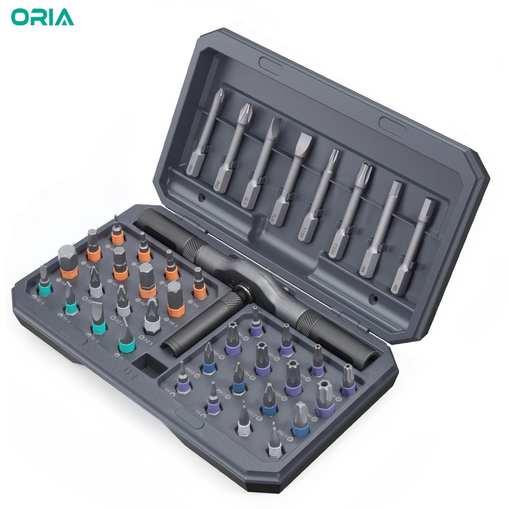 ORIA 42 in 1 Mini Precision Screwdriver Ratchet Screwdriver Set with 40 ...