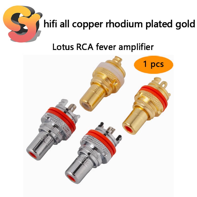 [Ready Stock Supply] 1pcs hifi All Copper Rhodium-Plated Gold-Plated ...