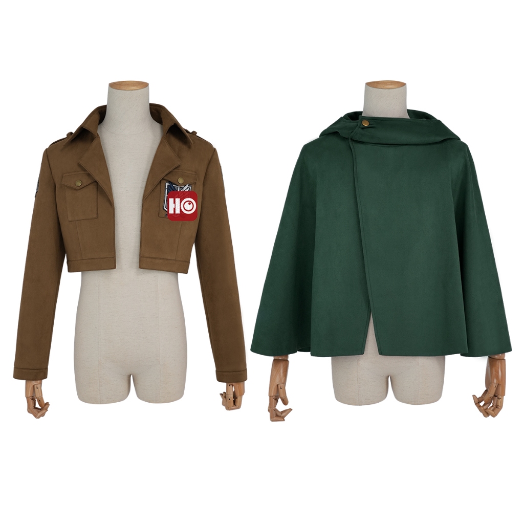 Holoun AOT cosplay Shingeki No Kyojin Cosplay Costume Cloak Eren Levi ...