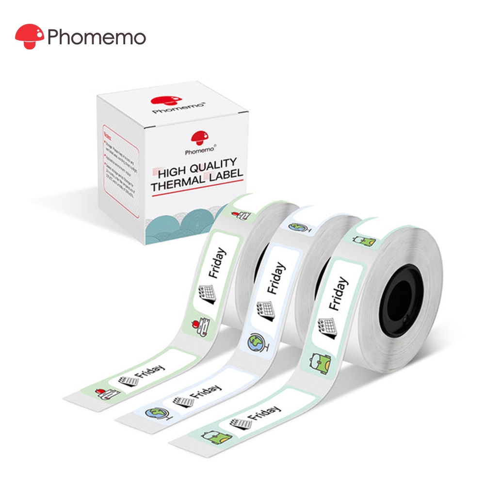 Phomemo 12x40mm Pattern Label Sticker For D30/Q30/Q31 Printer(3 Rolls ...
