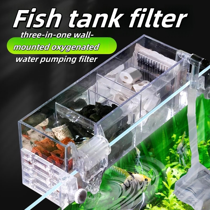 3-5 Grids Aquarium Filter Box Upgrade Aquarium External Filter Box Fish ...