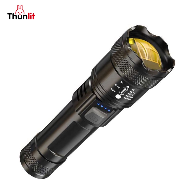 Thunlit Waterproof Flashlight Rechargeable High Lumen Super Bright ...