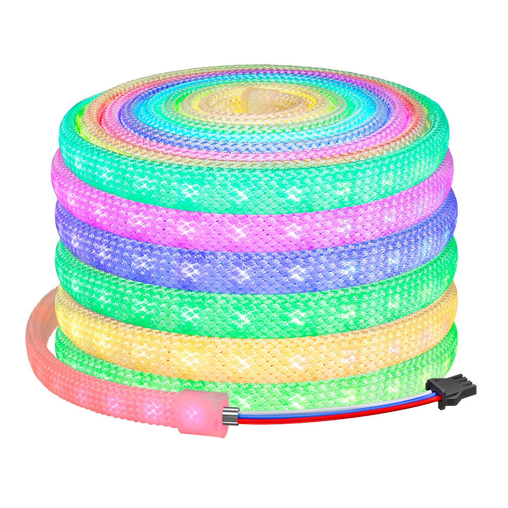 WS2812B RGB Fabric Pattern Neon LED Strip WS2812 60Led/m Elliptical ...