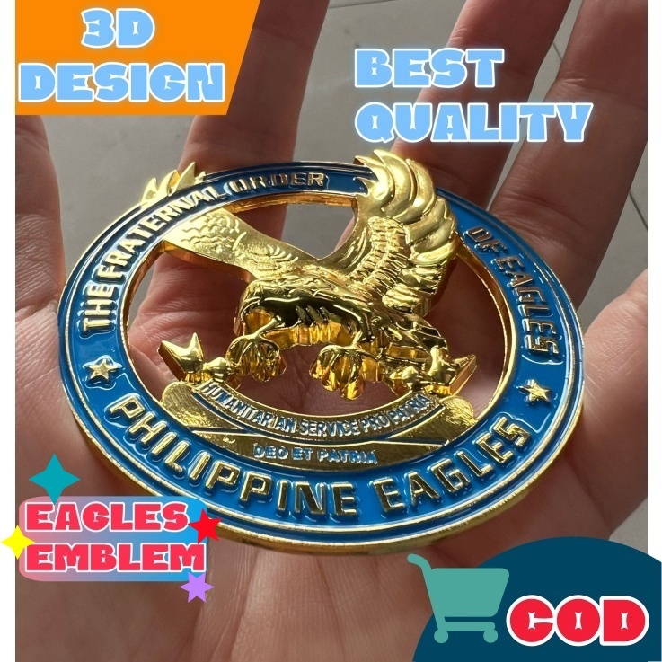 Metal Eagles emblem Logo High-End Eagle Logo Sticker Car Motorcycle ...
