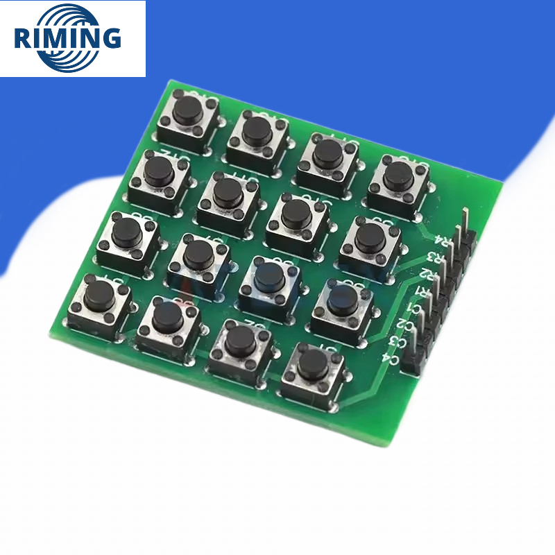 8pin 4x4 44 Matrix 16 Keys Button Keypad Keyboard Breadboard Module Mcu For Arduino Diy Kit
