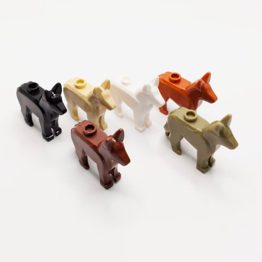 Moc Small Particle Building Blocks Animal Puppy Rescue Dog Props ...