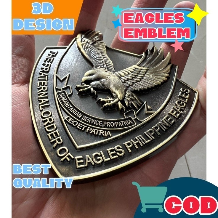 Eagles emblem Car Motorcycle Badge High-End Eagle 3D Three-Dimensional ...