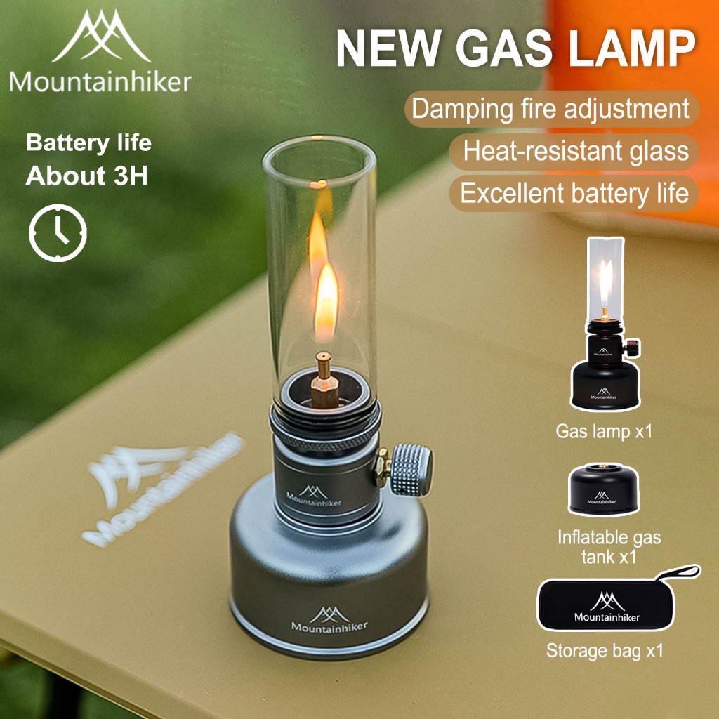 New Portable Camping Gas Candle Lamp Light Compact Butane Gas Light ...