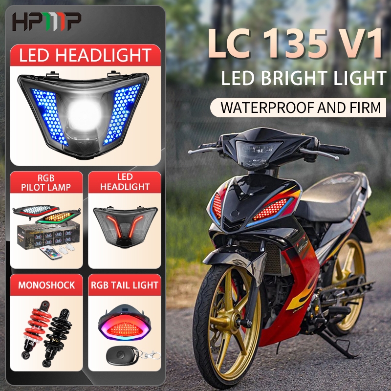 LC135 V1 PNP LED HEADLAMP RGB SIGNAL PILOT LAMP TAIL LIGHT LAMPU DEPAN REMOTE CONTROL HPMP TST ...