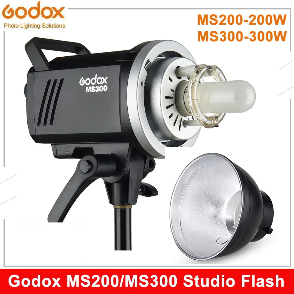 Godox MS200 200W MS300 300W Studio Flash 2.4G Built-in Wireless ...