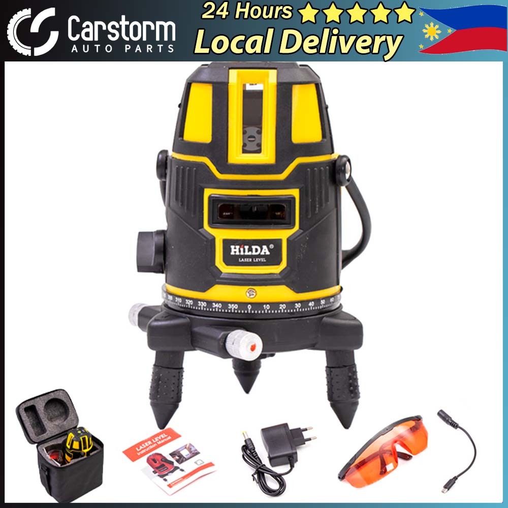 Carstorm5 Line Red Beam Infrared Laser Level Meter Self-leveling Level ...