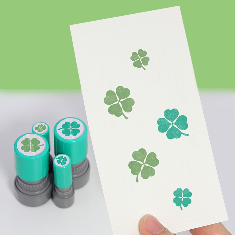 Four Leaf Clover Stamp for Scrapbooking , Green Plant Flower Decorative ...