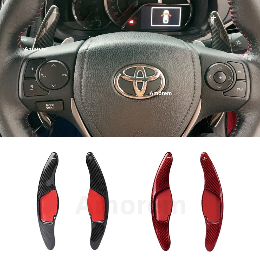 Toyota Carbon Fiber Steering Paddle Shift Toyota Vios Yaris Altis Revo ...