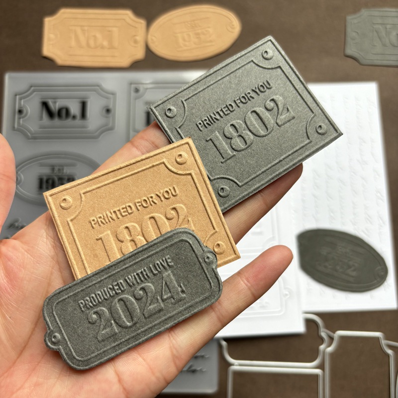 Label Texture Clip Plastic Bump Embossing Template Embossing Board DIY ...