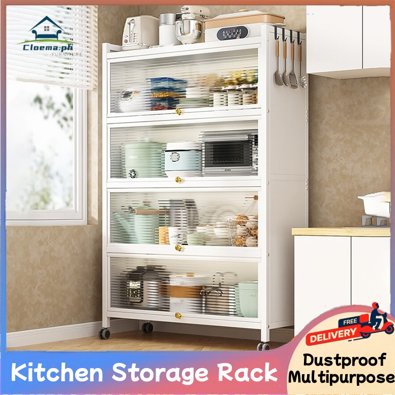 Nordic Kitchen Organizer Storage Rack Multifunctional Kitchen Rack ...