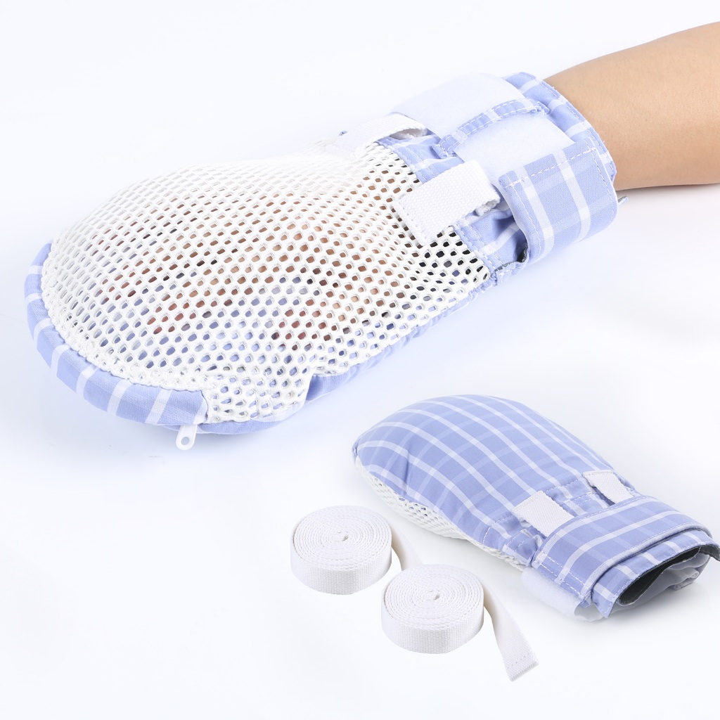 Dementia Hand Restraints Bed Gloves,Medical Holding Mittens for ...