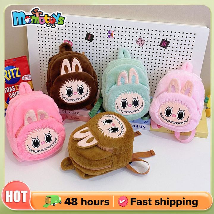 POPMART labubu messenger bag claw machine doll coin purse plush bag ...