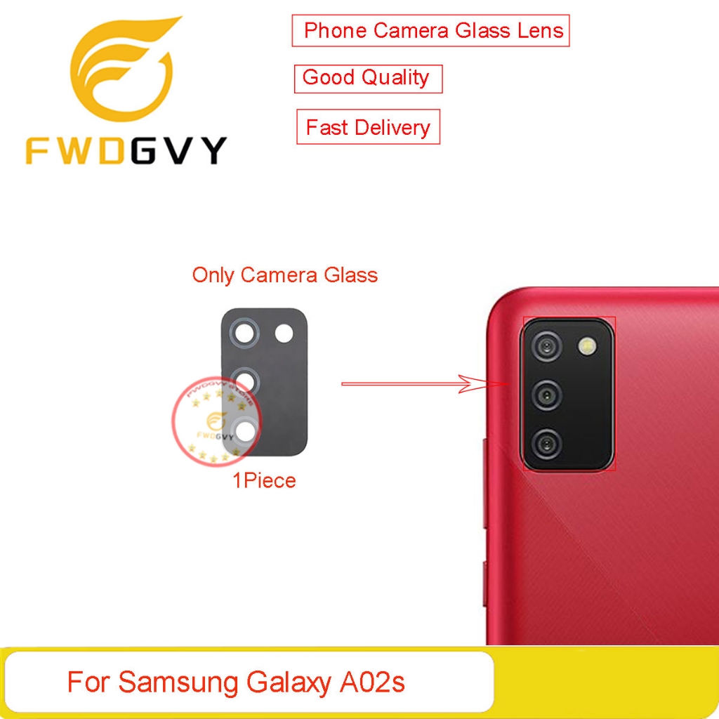 For Samsung Galaxy A02s Rear Back Camera Glass Lens With Glue Adhesive ...