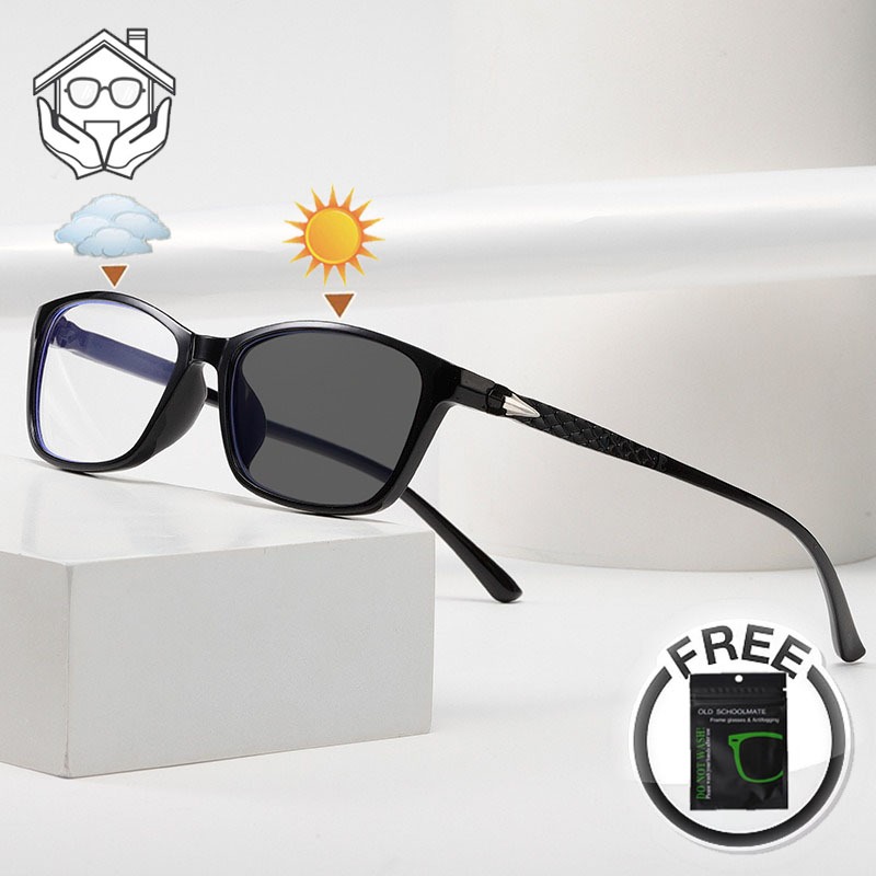 Photochromic Anti Radiation Glasses For Women Men Transition Eyeglasses ...