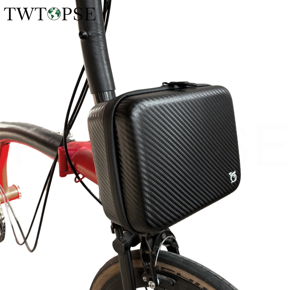 TWTOPSE Hard Shell Bike Bag For Brompton Folding Bicycle 2.8L Carbon ...