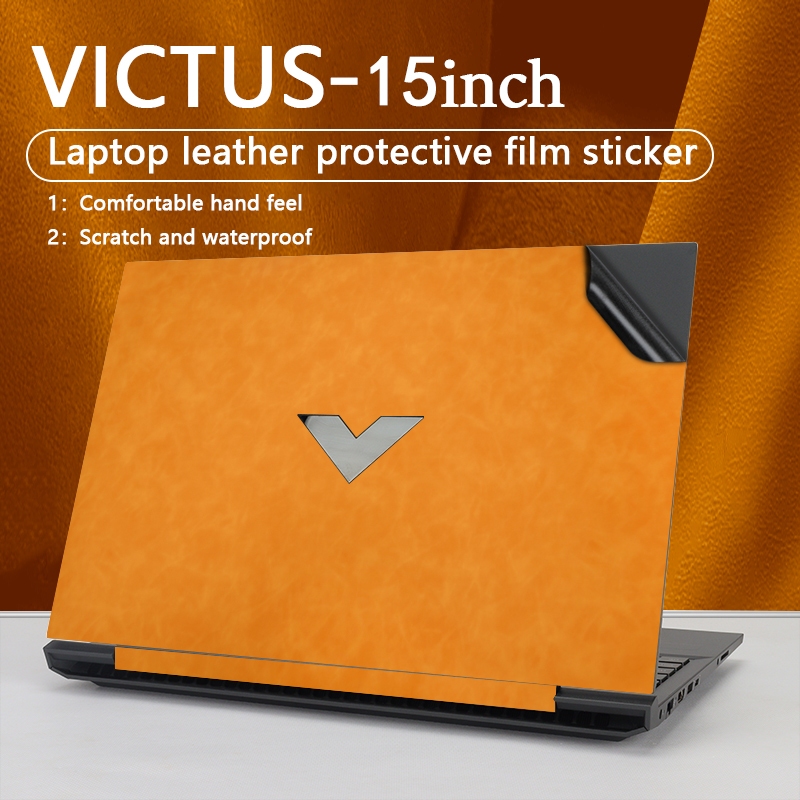 For VICTUS Laptop Leather Protective Film sticker, 15-inch laptop ...