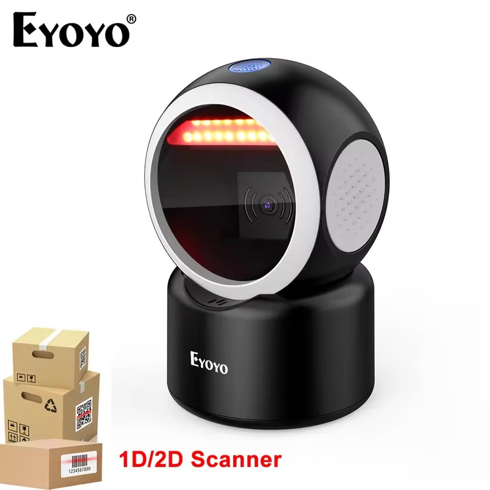 Eyoyo EY-3300 2D Desktop Scanner USB Wired 1D 2D Desktop Barcode ...